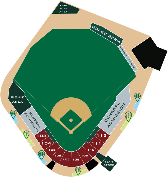 The Official Site of Gary SouthShore RailCats: Seating Chart
